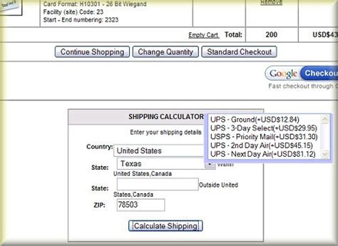 Shipping Time And Cost