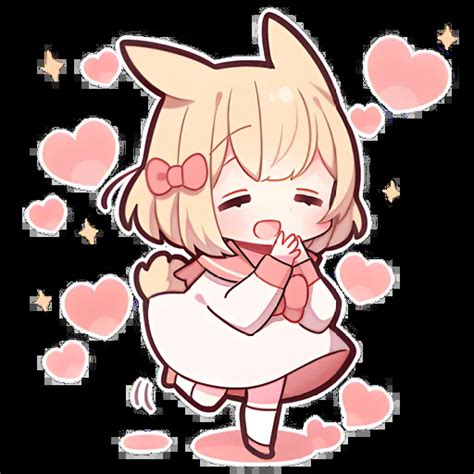 Сладкий и белый зайчик Telegram Stickers