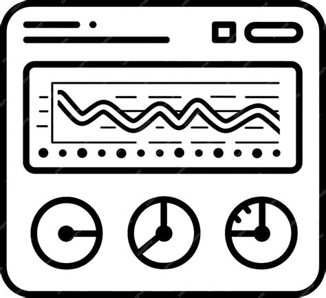 Data Analysis And Chart Interface Icon Illustration Premium Ai Generated Vector