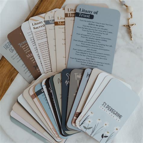 Catholic Prayer Card Bundle Create Your Own Abundance Of Grace