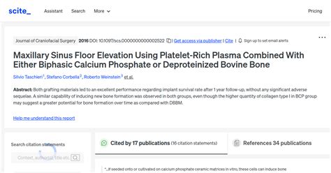 Maxillary Sinus Floor Elevation Using Platelet Rich Plasma Combined