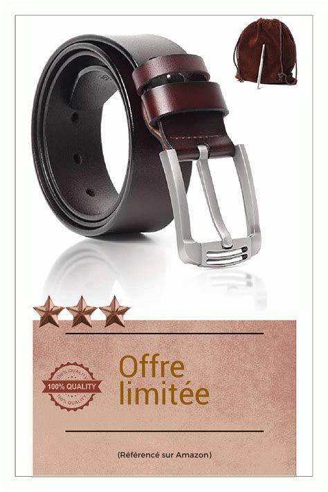 Donghoodshop Ceinture En Cuir Pour Homme Belt Ceinture En Cuir Avec Boucle Dardillon Ceinture