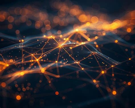 Premium Photo Abstract Visualization Of A Digital Network Connecting