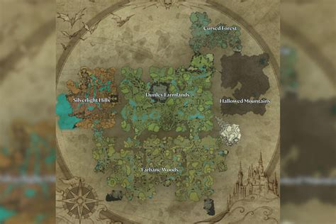 Guía de V Rising mapa con todos los recursos jefes y secretos del juego