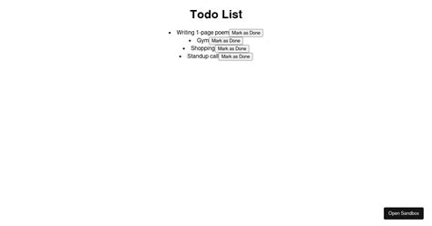 React Js Practice Set 4 Codesandbox