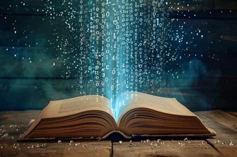 an open book with its pages aglow radiating a soft light image of a