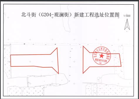 建设项目用地预审与选址意见书北斗街G204 观澜街新建工程项目 张家港市自然资源和规划局