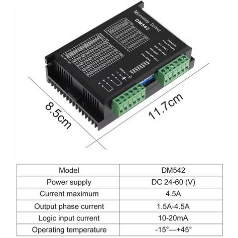 Dm542 Stepper Motor Driver For 57 86 Series 2 Phase Digital Stepper