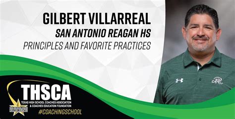 Gilbert Villarreal Sa Reagan Hs Principles And Favorite Practic
