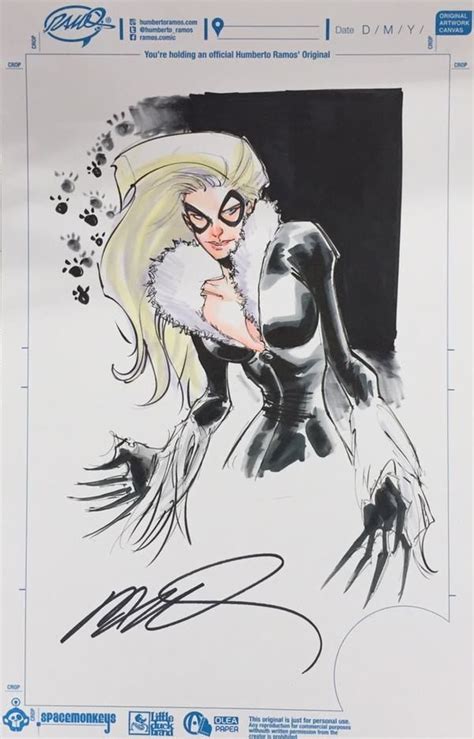 Black Cat By Humberto Ramos Black Cat Marvel Sketches Cats Anime