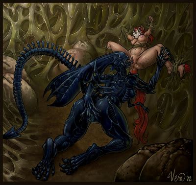 Rule Alien Franchise Bondage Bound Breasts Domination Egg Implantation Equine Facehugger