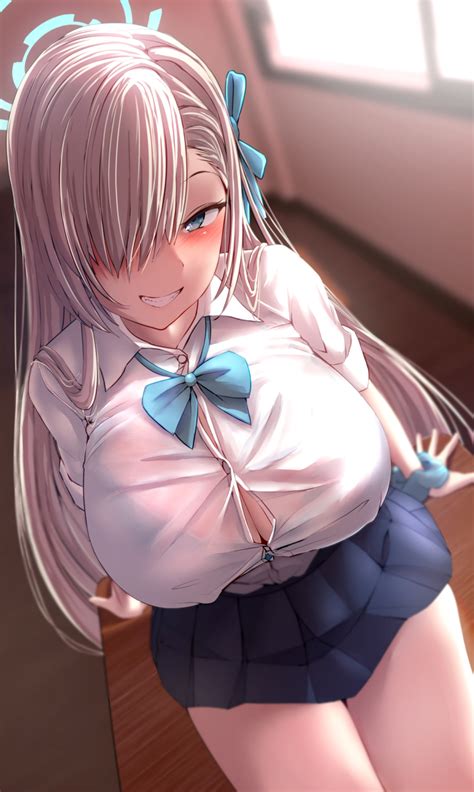 Rule 34 1girls Artist Request Asuna Blue Archive Blonde Hair Blue