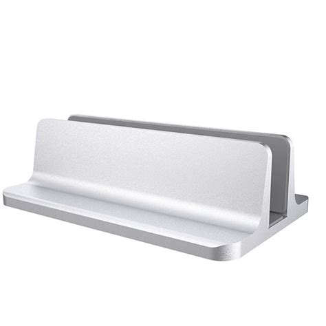 Вертикална алуминиева стойка за лаптоп регулируема универсална вертикален монтаж сива Emag Bg