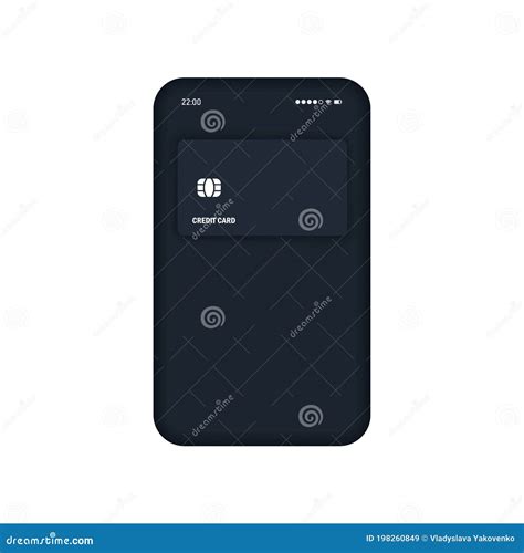Icono Realista De Pago Sin Contacto Nfc Vectores Aislado En Fondo Blanco Ilustración del