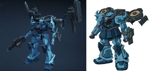 The Ms 07b Gouf From Gundam Thunderbolt R Armoredcore