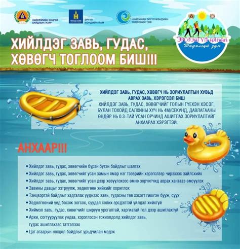 ГОЛ УСНЫ ОСЛООС УРЬДЧИЛАН СЭРГИЙЛЬЕ Эрүүл мэндийн газар