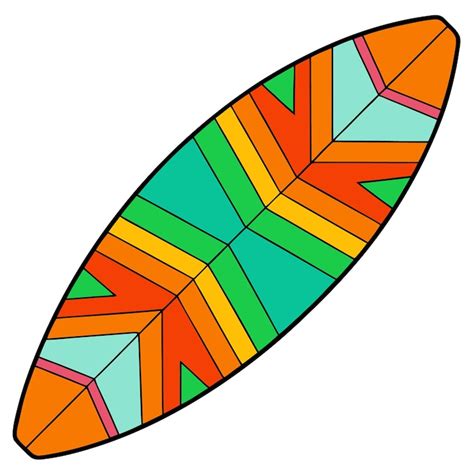 Premium Vector Surfboard Vector Design Illustration On White Background
