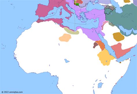 Division Of The Roman Empire Historical Atlas Of Northern Africa 17