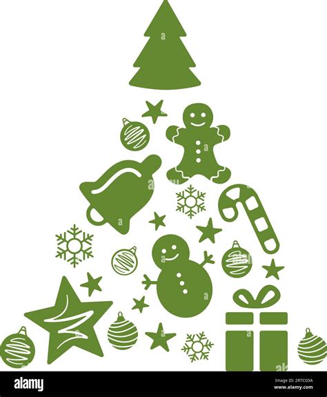 Decorations Ornaments Christmas Tree Stock Vector Images Alamy