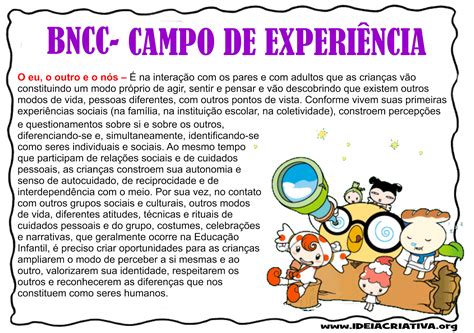 Campos De Experiência Na Educação Infantil Revoeduca