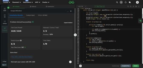 Gfg160 Gfg160 Geeksforgeeks Java Dsa Codingchallenge