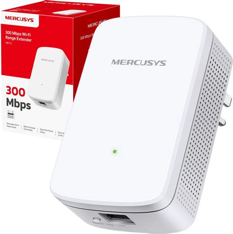 mercusys me10 n300mbps wifi extender booster easy one touch setup