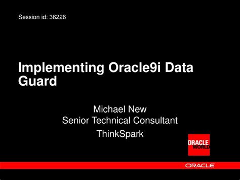 ppt implementing oracle9i data guard powerpoint presentation free
