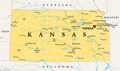 5200 Kansas Map Stock Illustrations Royalty Free Vector Graphics