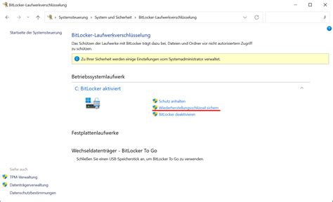 Bitlocker Wiederherstellungsschlüssel Im Microsoft Konto Speichern