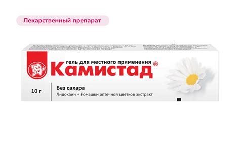 Камистад® — гель для уменьшения болевого синдрома полости рта, десен и ...