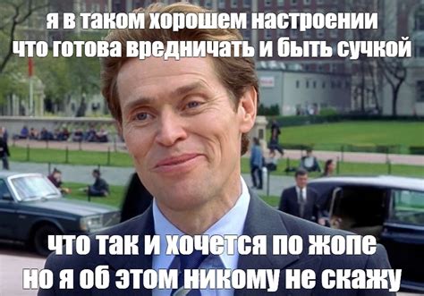 Мем я в таком хорошем настроении что готова вредничать и быть сучкой