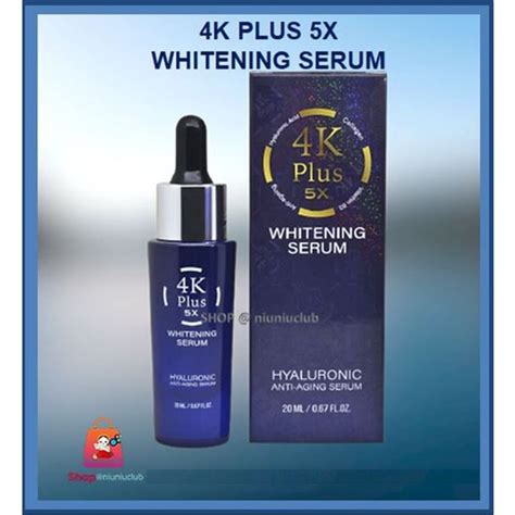 Whitening Serum 4K Plus 5X Exp 2026 Serum Hyaluronic Anti Aging Serum