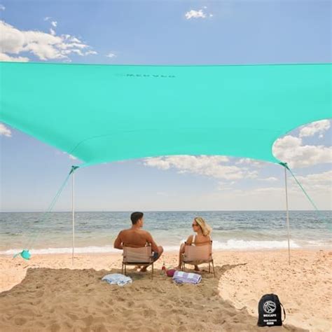 Tenrai Portable Beach Shade For 6 People Self Adjusts As