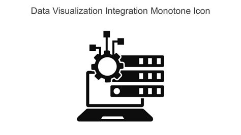 Data Visualization Integration Monotone Icon In Powerpoint Pptx Png And Editable Eps Format Ppt