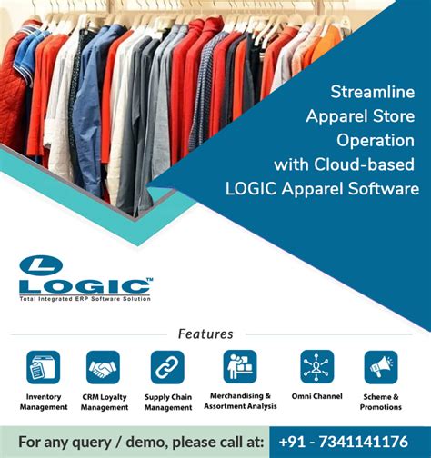 Logic Erp Logic Apparel Software A Complete Set Of