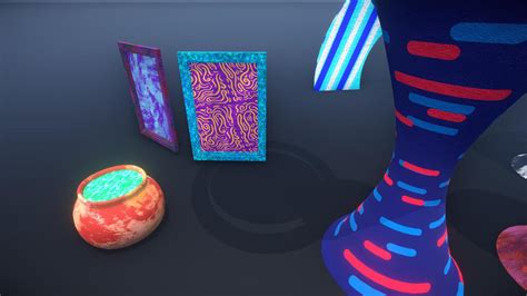 colorfull shader and props 3d