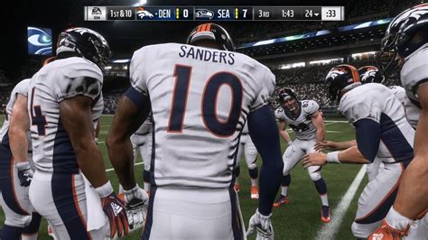 Madden Nfl 19 Seattle Seahawks Vs Denver Broncos Gameplay Hd