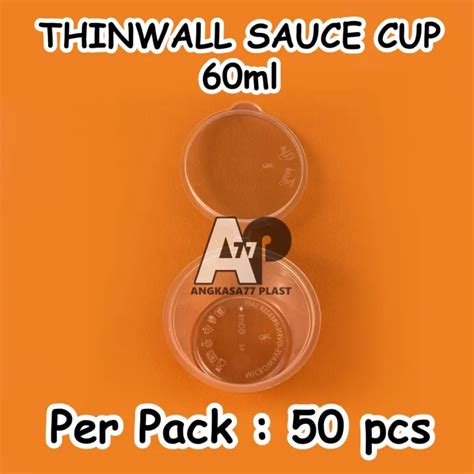 ISI PCS Thinwall Sauce Cup Ml Tempat Saos Cup Sambal Ml Lazada Indonesia