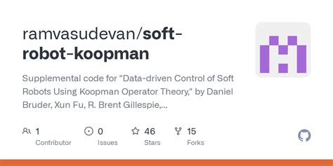 Github Ramvasudevansoft Robot Koopman Supplemental Code For Data
