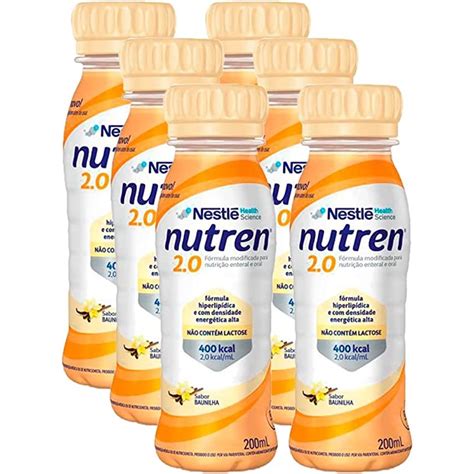 Suplemento Nutren Nestle 2 0 Garrafinha 200ml 6 Unidades Shopee Brasil