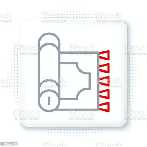 라인 전통적인 카펫 문화 라마단 아랍어 이슬람 축하 아이콘 흰색 배경에 고립 다채로운 개요 개념 벡터 기도용 매트에 대한 스톡 벡터 아트 및 기타 이미지 Istock