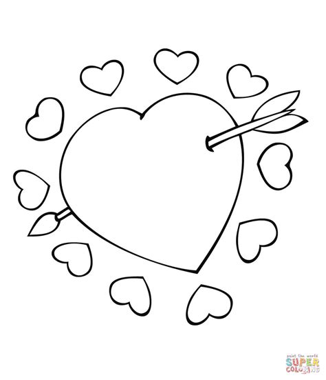 15 Disegni Da Colorare Cuore Con Freccia Migliori Pagine Da Colorare