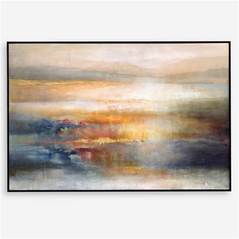 Seafaring Dusk Hand Painted Abstract Art Art Abstract Landscape Art
