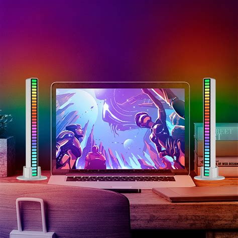 Rgb Voice Control Synchronous Rhythm Light Internet Popular Colorful