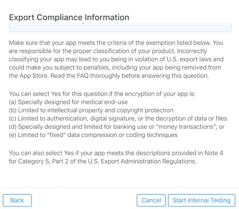 Kitefaster Encryption Export Compliance For IOS Apps
