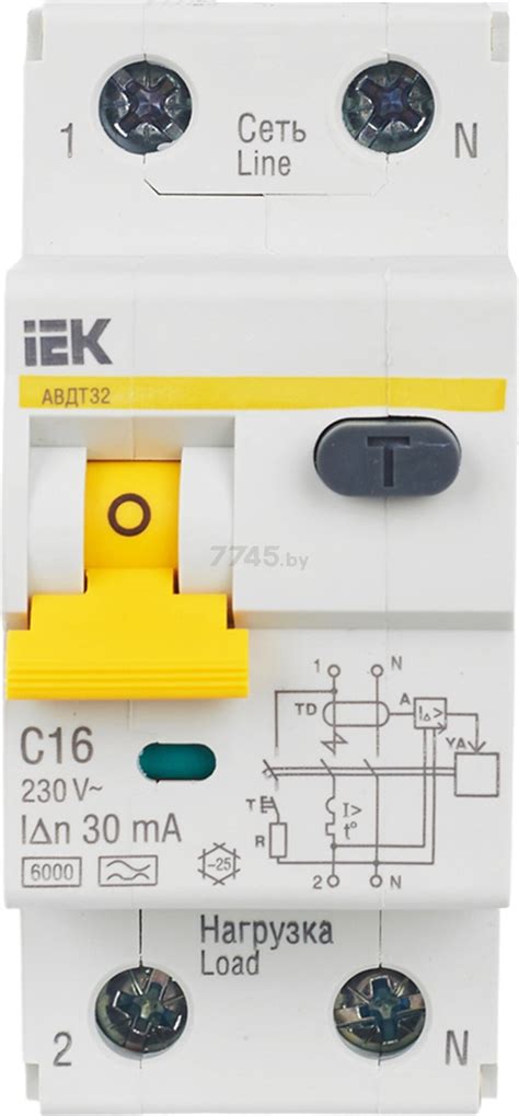 Дифференциальный автомат IEK АВДТ32 1P+N купить в Минске — цены в ...