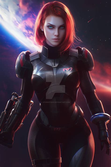 Commander Shepard Mass Effect By Gtuskstudio On Deviantart