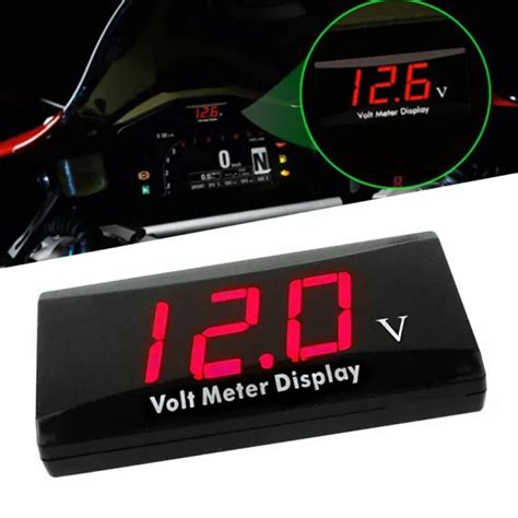 FEUX DE MESURE Pr Cise Et D Avertissement De Danger DC 12V DEL Voltm
