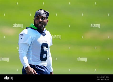Seattle Seahawks Safety Quandre Diggs 6 Stands On The Field During