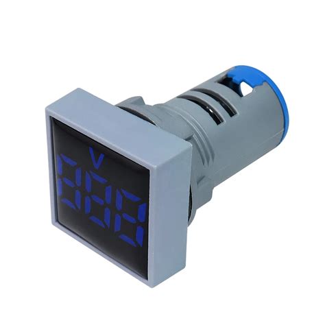 VaneAims AC Voltmeter 30 500V Digital Voltmeter Highlight Blue Voltage